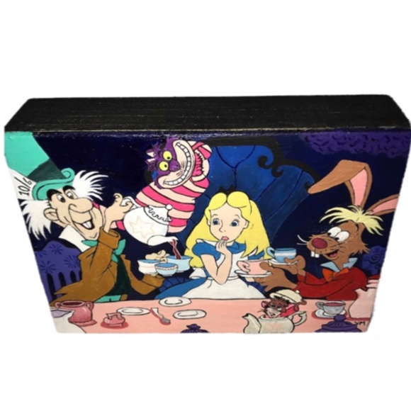 The Talented Texan | Art | Small Handpainted Ooak Wooden Sign Alice In ...